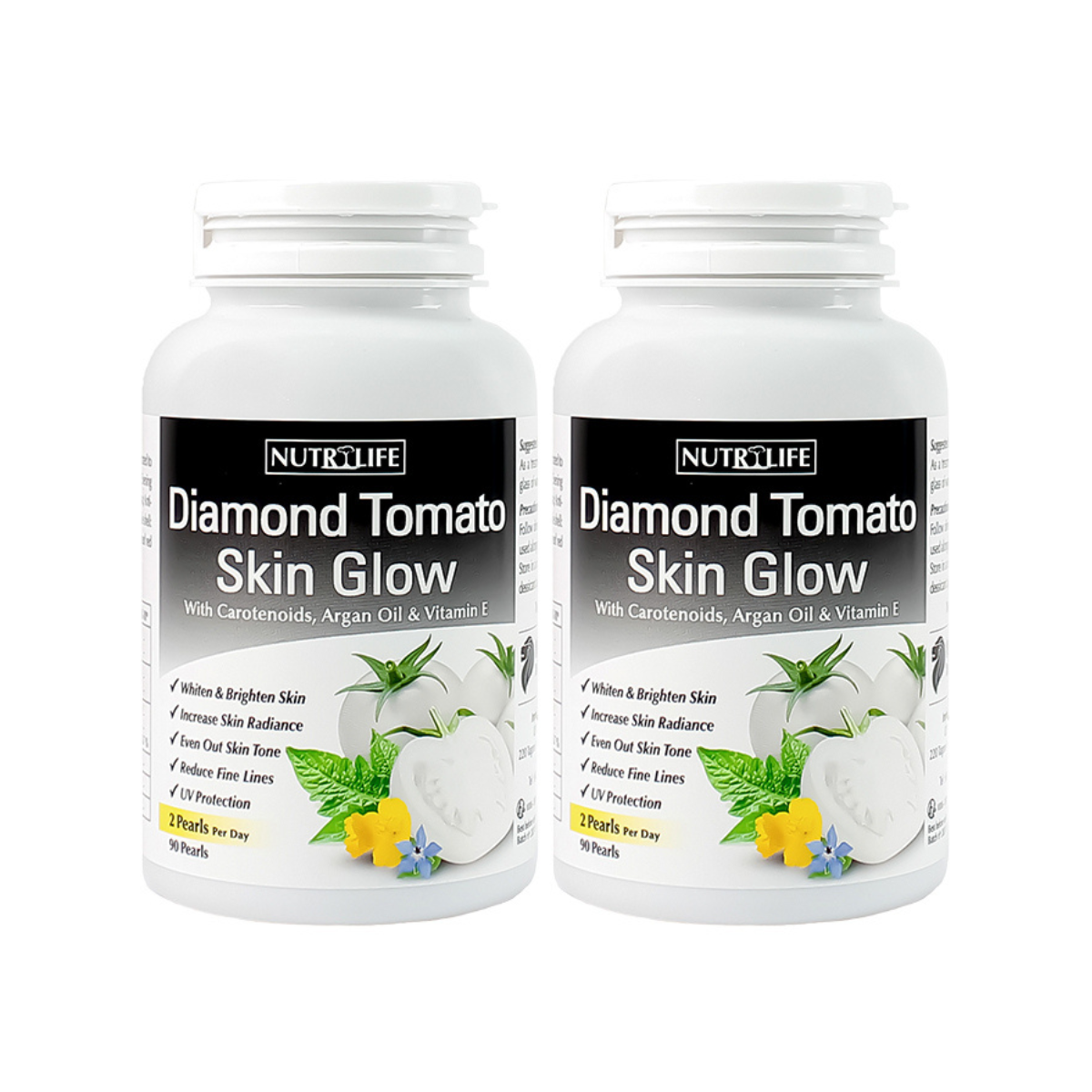 Diamond Tomato Skin Glow 90 pearls [Bundle of 2] | NutriLife